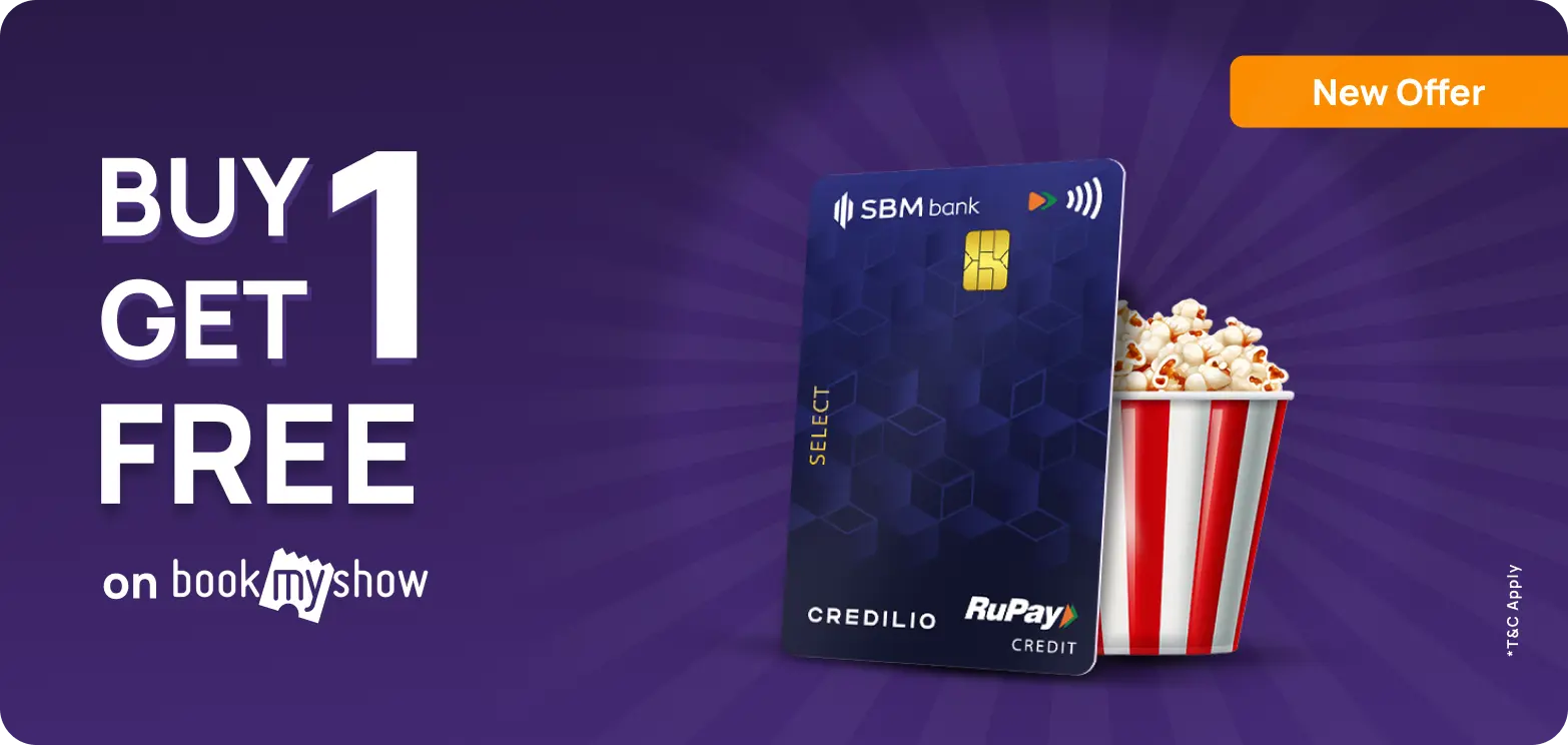 Get UPI-enabled SBM Credilio Credit Card. Card Assured.